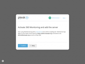 How To Enable 360 Monitoring Inside Plesk - 360 Monitoring