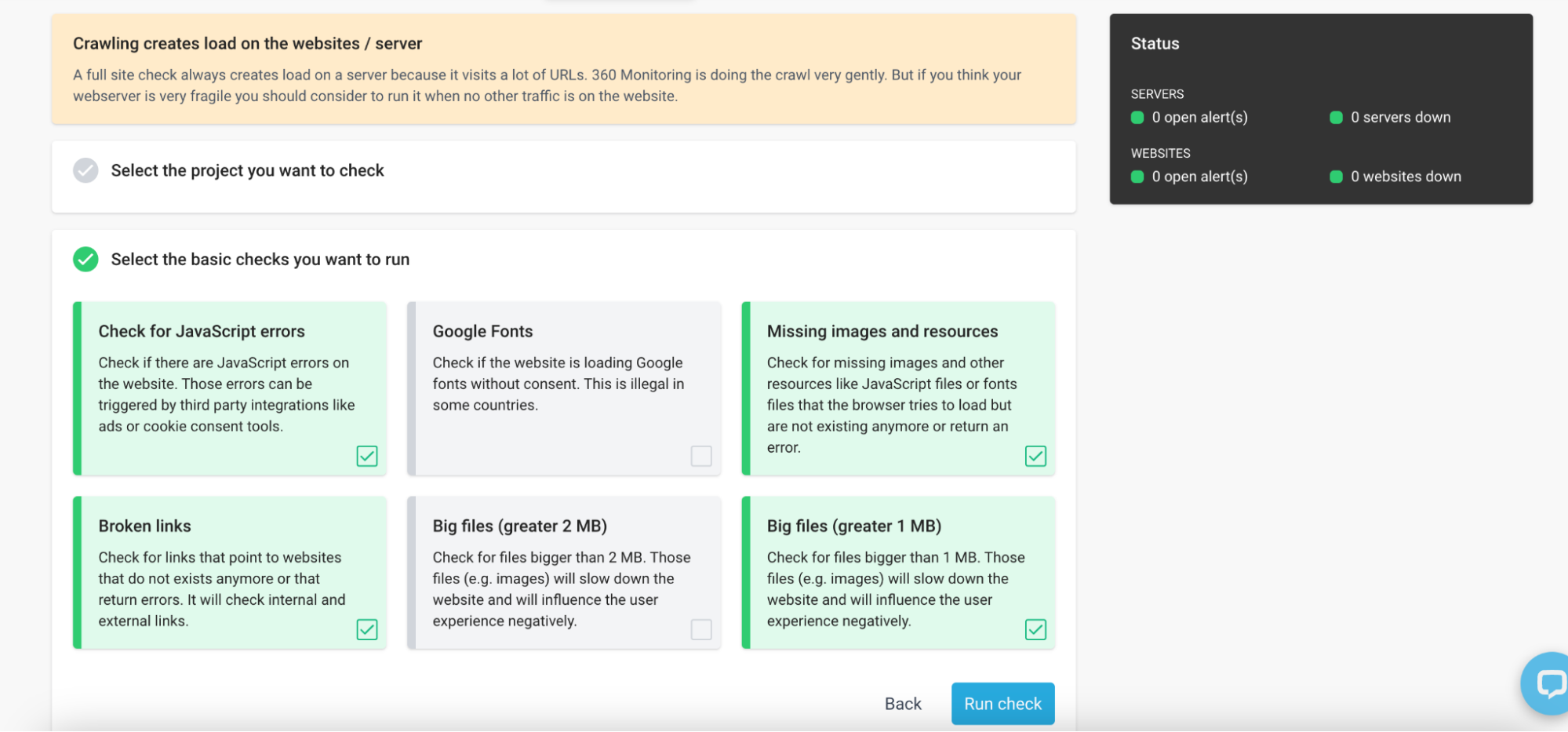 What is Full Site Check and How Can I Use It? - 360 Monitoring